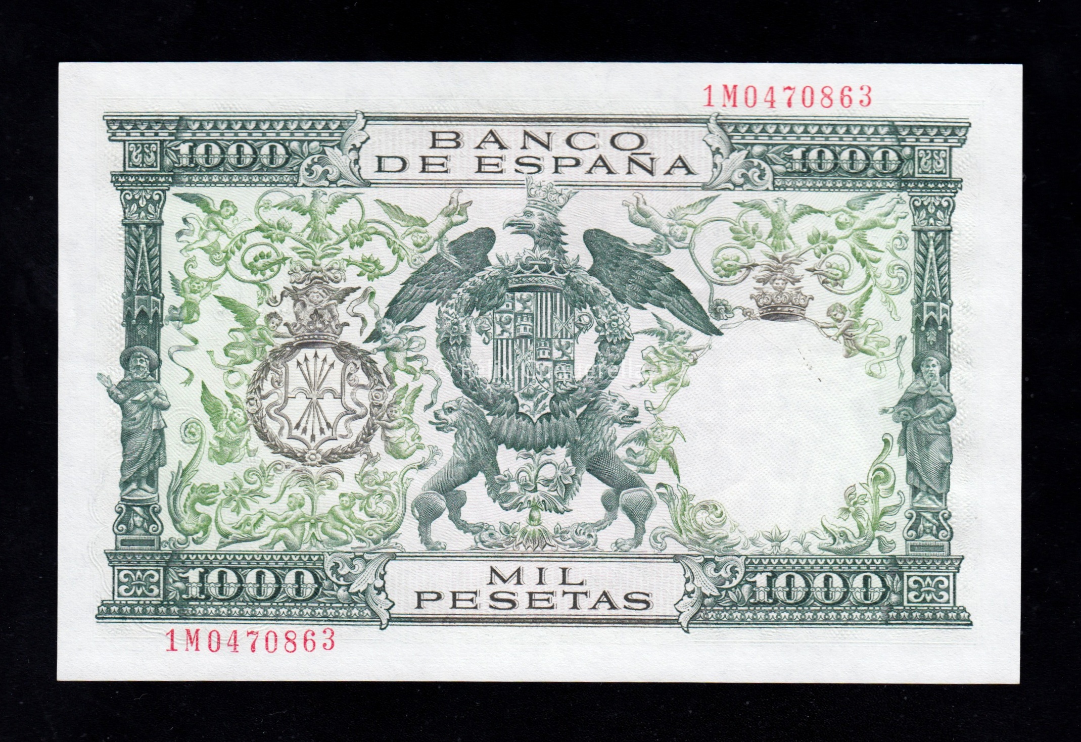 1000 Pesetas 1957, serie 1M, S/C- Felix Cuquerella
