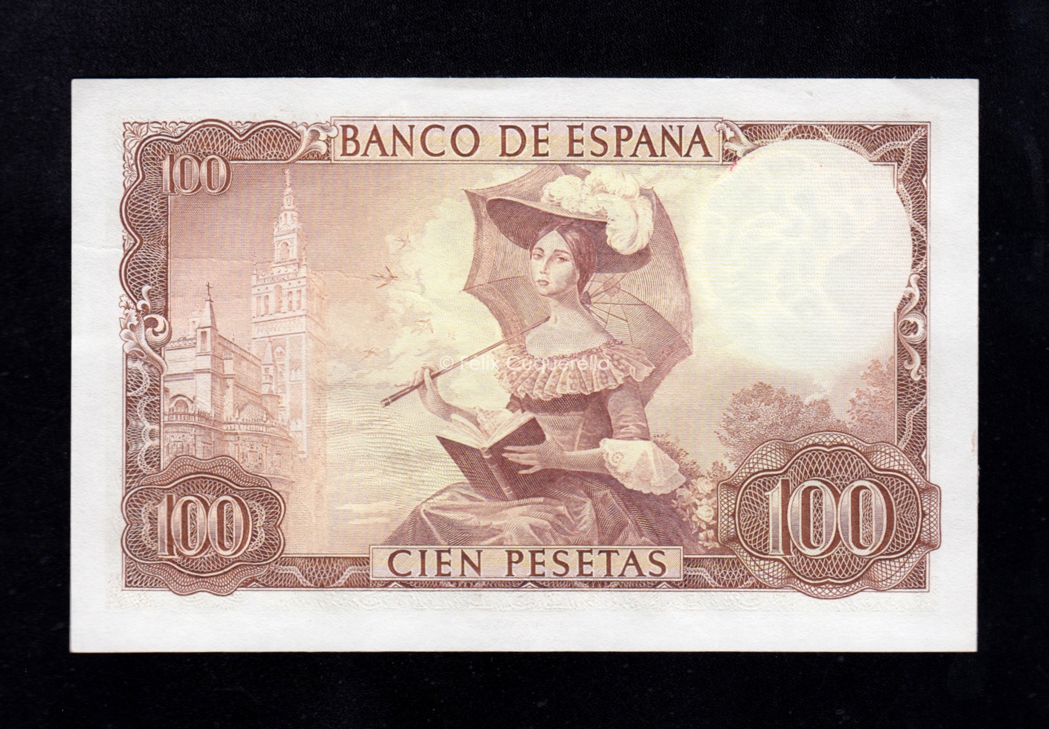 100 Pesetas 1965, serie 1L, S/C- Felix Cuquerella